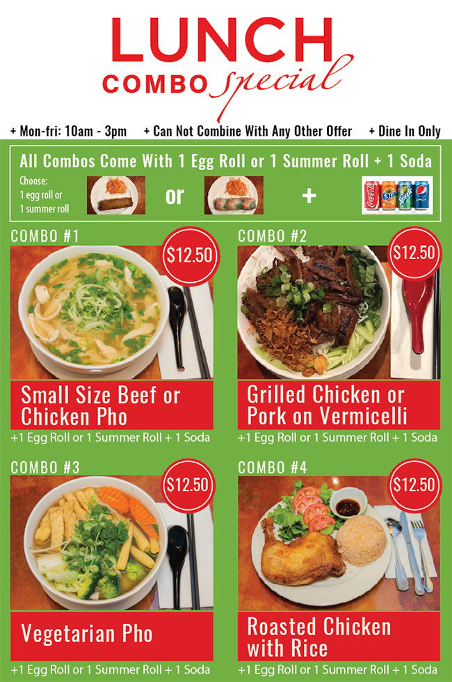 Special Deals | Pho4ever - Vietnamese Cuisine