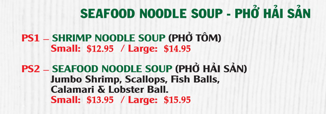 Our Menu | Pho4ever - Vietnamese Cuisine